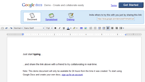 Now try Google docs without a Google account - Instant Fundas